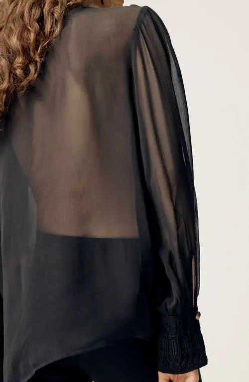 Mango Cayenne Soutache Detail Top