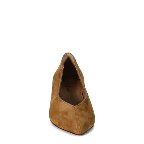 DIBA TRUE Clap Ton Suede Kitten Heel Pump - Tan