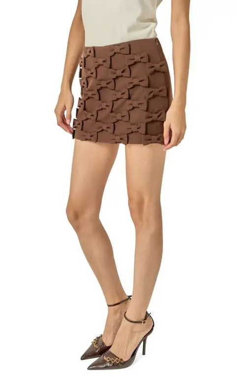 English Factory Bow Detailed Skort