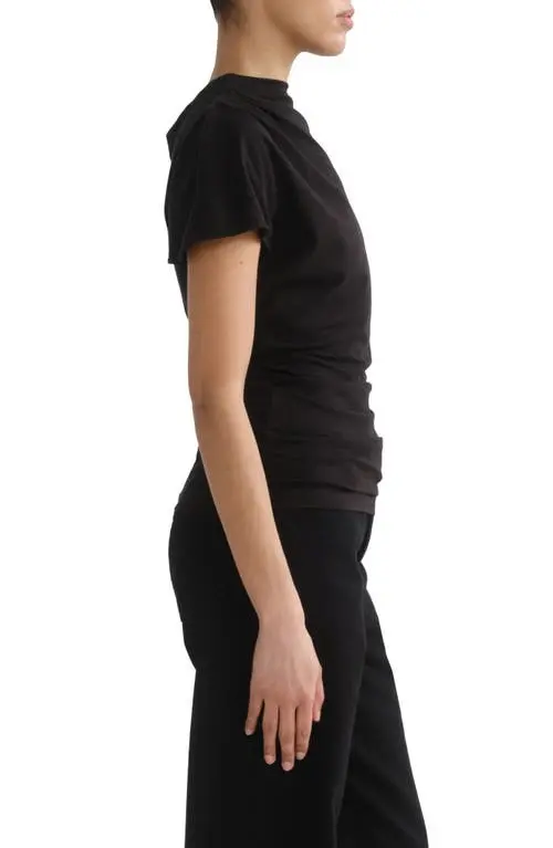 AGOLDE Beckly Asymmetrical Organic Cotton T-shirt