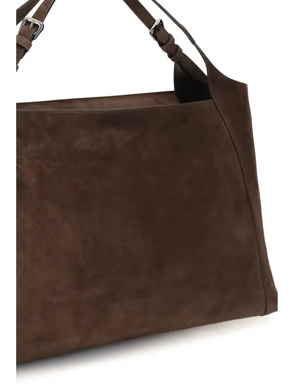Brunello Cucinelli Sartorial Suede Shoulder Bag
