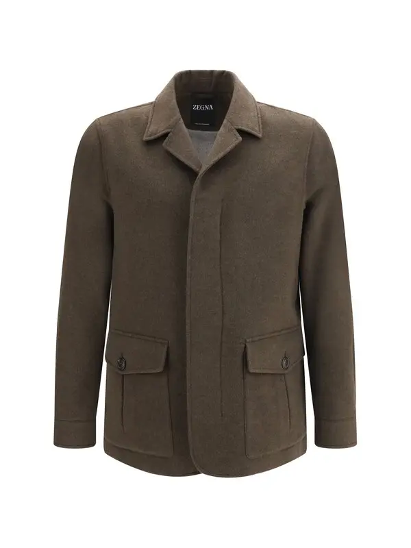 Zegna Falcon Oasi Cashmere Elements Jacket - Green