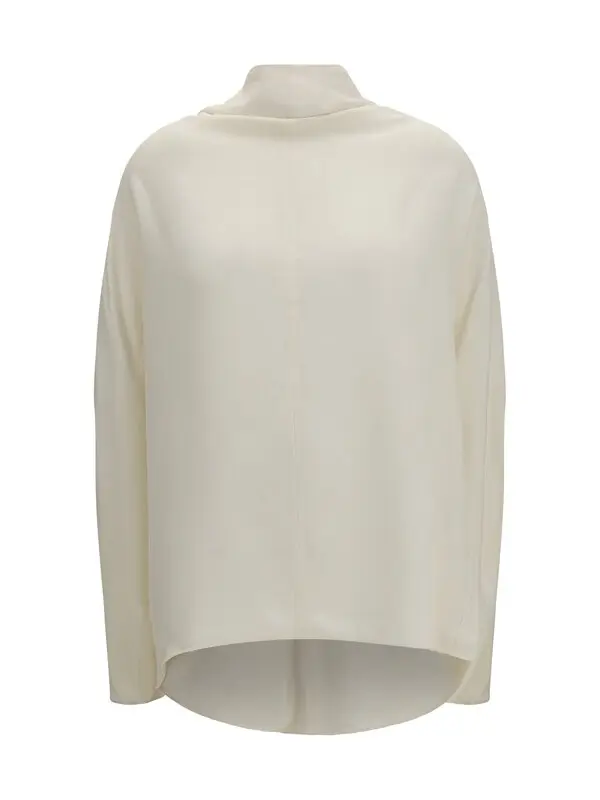 TOTEME Cowl Neck Blouse - White