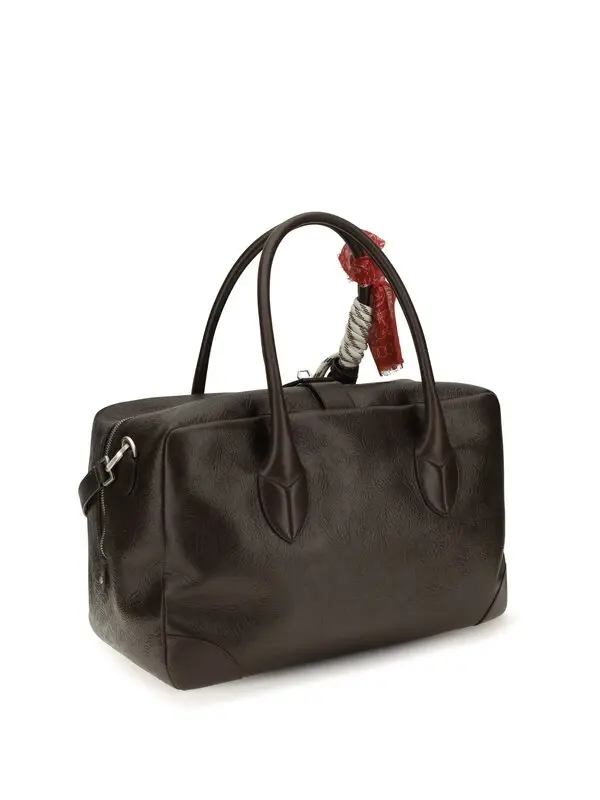 GOLDEN GOOSE Vita Medium Leather Travel Bag