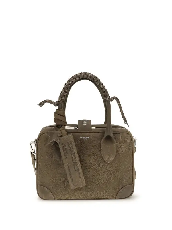 GOLDEN GOOSE Vita Leather Handbag - Brown