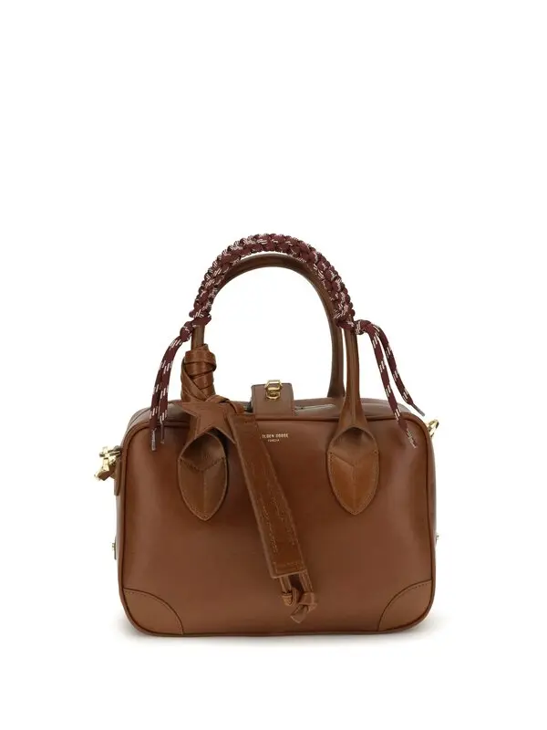 GOLDEN GOOSE Vita Leather Handbag - Brown