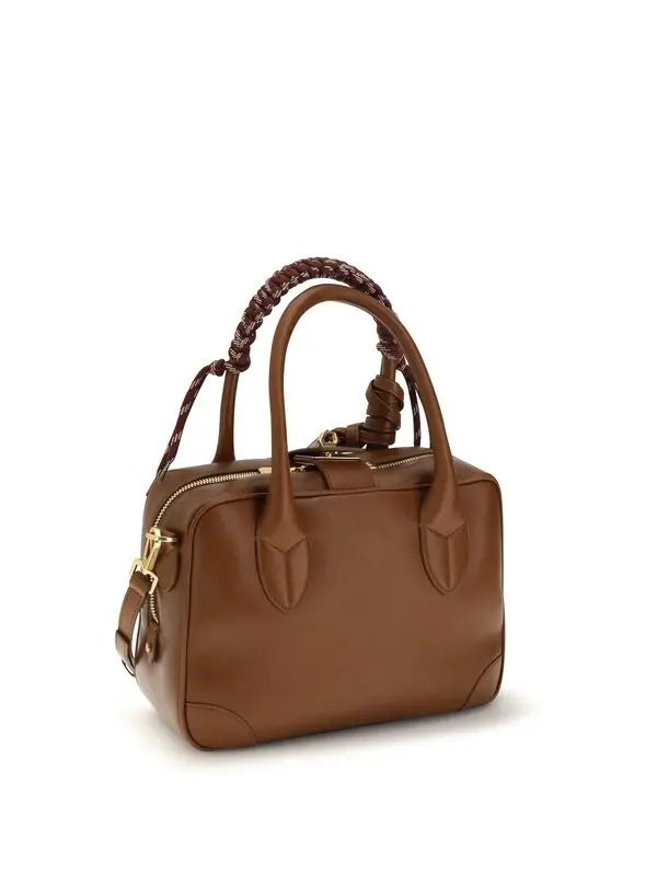 GOLDEN GOOSE Vita Leather Handbag - Brown