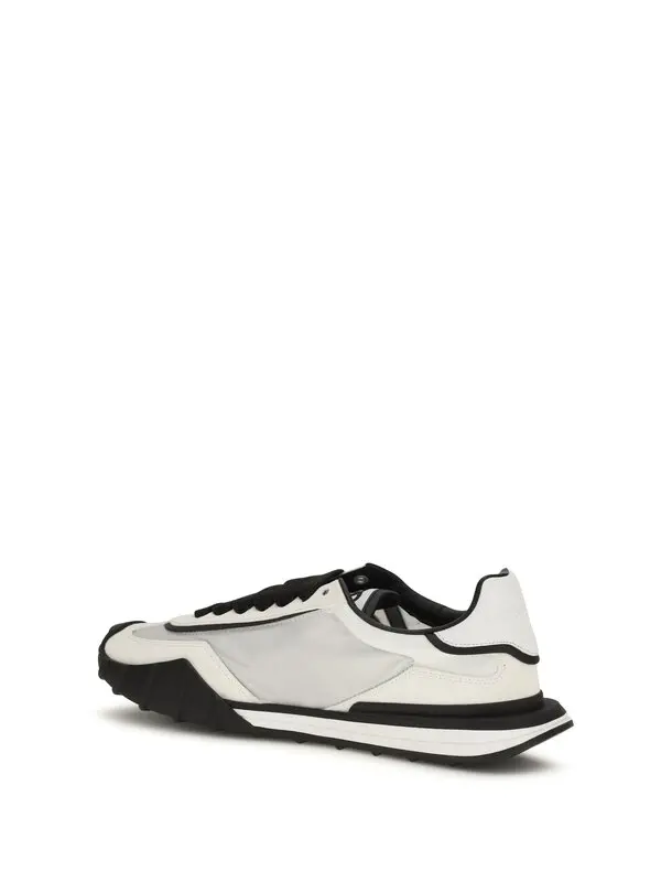 Dolce & Gabbana Dg Logo Leather Sneakers - White