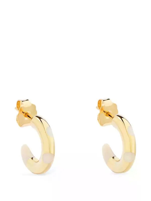 AURÉLIE BIDERMANN Mini Caftan Moon Hoop Earrings - Gold