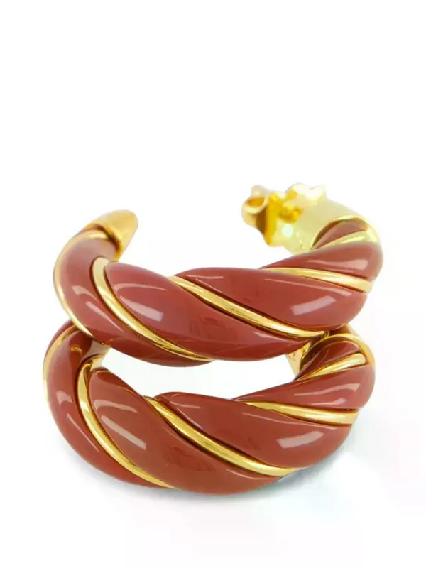 AURÉLIE BIDERMANN Diana Twisted Hoop Earrings