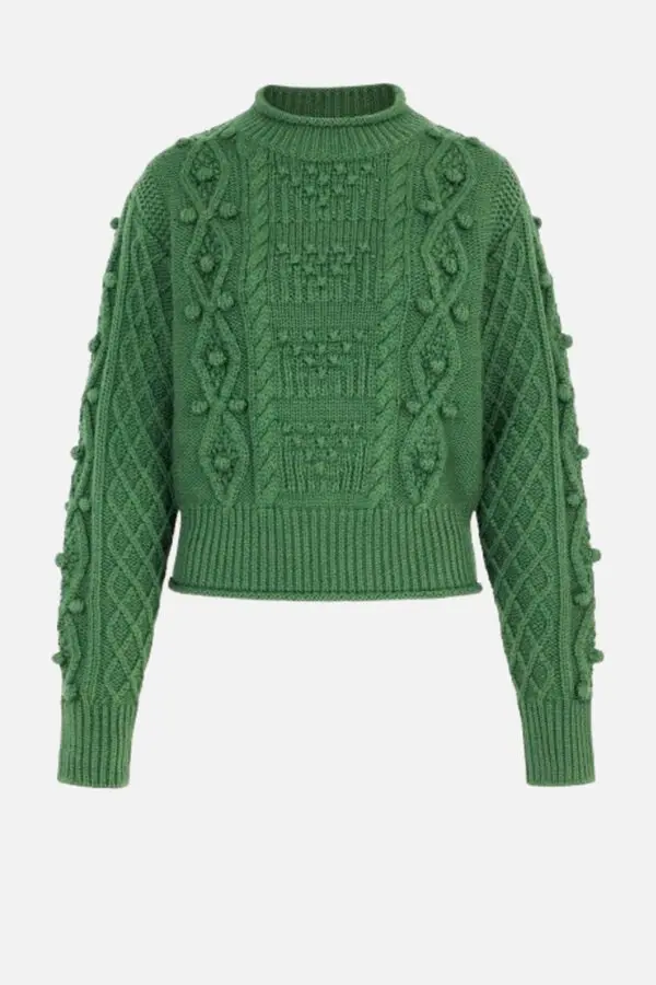 EMILIA WICKSTEAD Milo Knit In Forest Cashfeel Melange