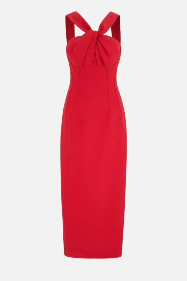 EMILIA WICKSTEAD Lucciene Dress In Birdseye Suiting