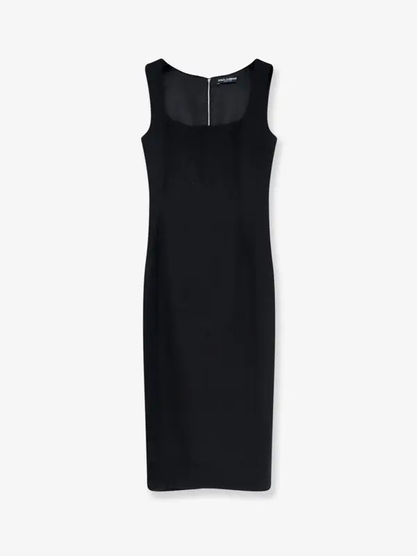 Dolce & Gabbana Virgin Wool Midi Dress