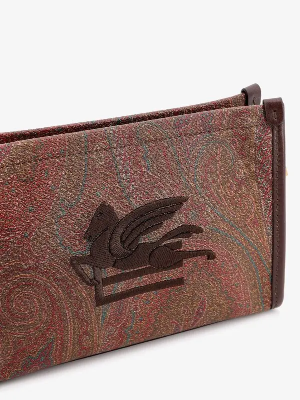 Etro Pegaso Arnica Paisley Fabric Pouch