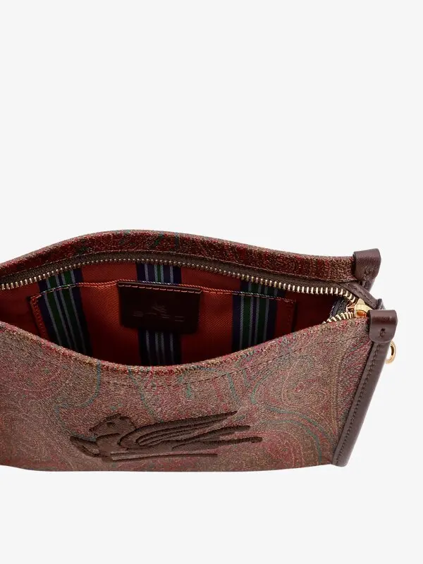 Etro Pegaso Arnica Paisley Fabric Pouch