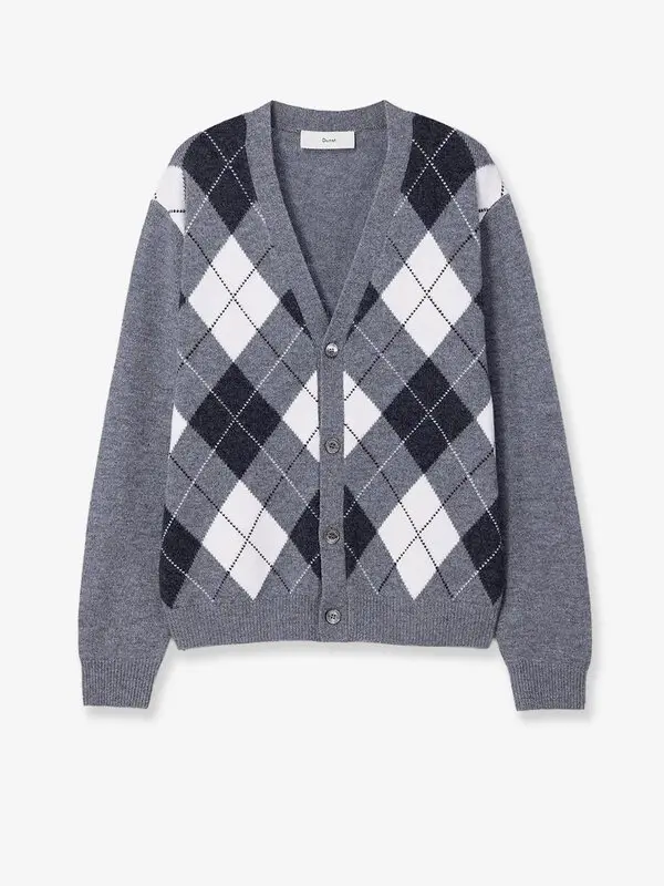 DUNST Wool Cardigan - Grey