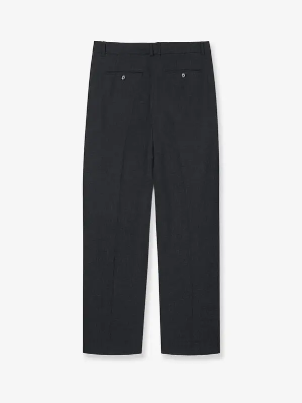 DUNST Tailored Trousers With Pleats - Grey