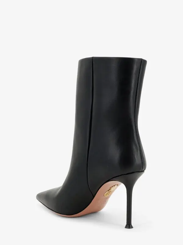AQUAZZURA Harper Leather Ankle Boots
