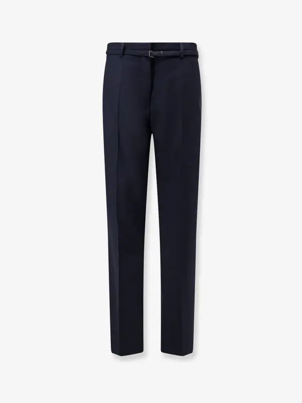 Dries Van Noten Presta Wool Trousers With Belt