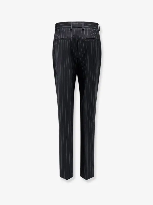 Dolce & Gabbana Pinstriped Stretch Wool Trousers