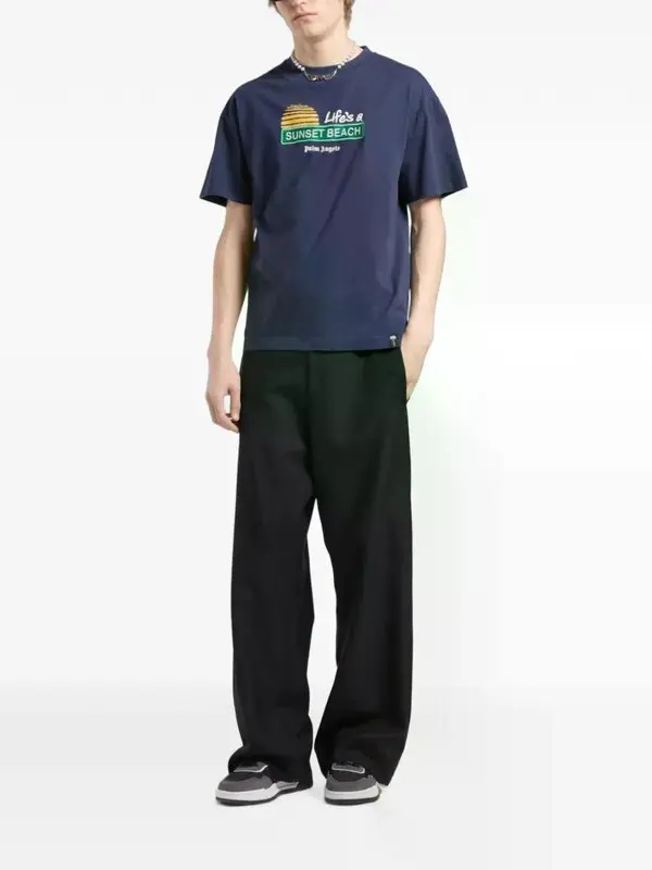 Palm Angels Sunset Signal Graphic-print T-shirt