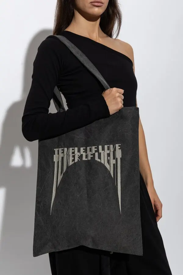 Rick Owens Embroidered Tote Bag - Grey