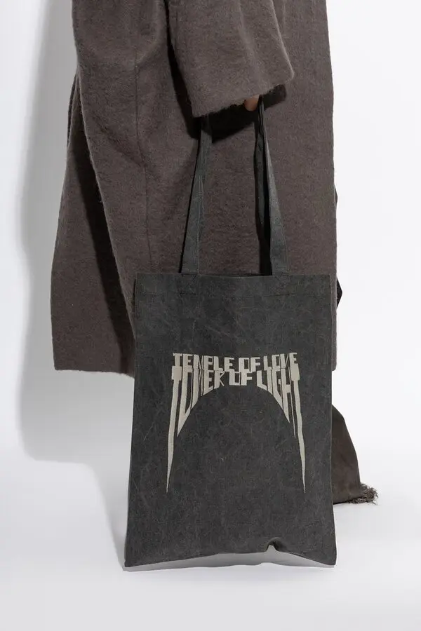 Rick Owens Embroidered Tote Bag - Grey