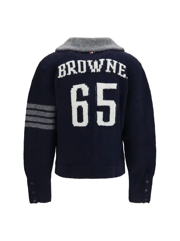 Thom Browne Browne 65 Hooded Jersey Cardigan