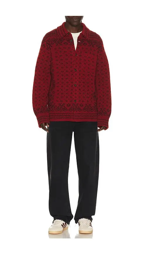 Guest In Residence Wild Rag Work Shirt In Red