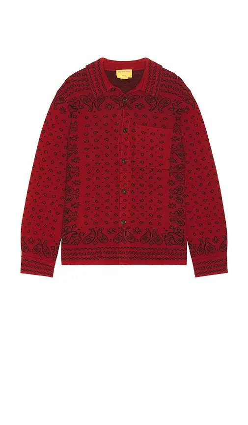 Guest In Residence Wild Rag Work Shirt In Red