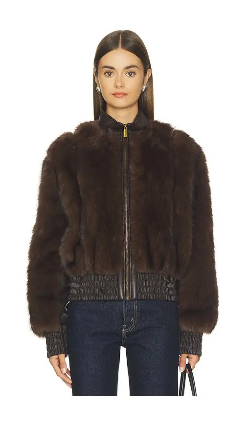 Zimmermann Valiant Faux Fur Jacket