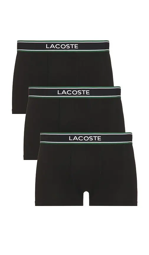 Lacoste 3 Pack Boxer - Black