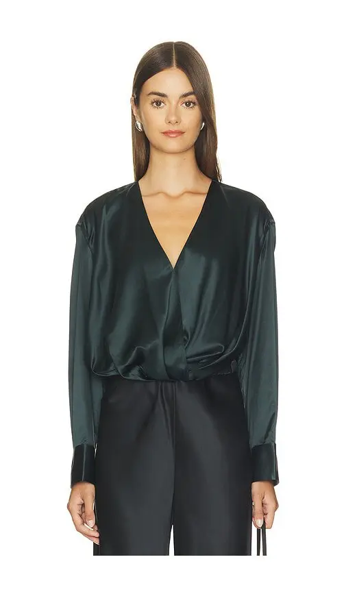 A.L.C. Leanna Top In Green - Botanic