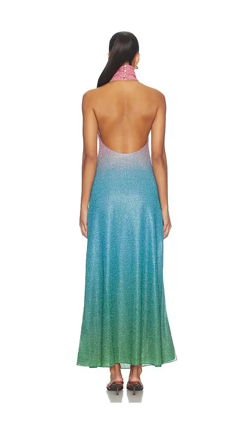 Oseree Lumiere Candy Turtleneck Dress In Multi