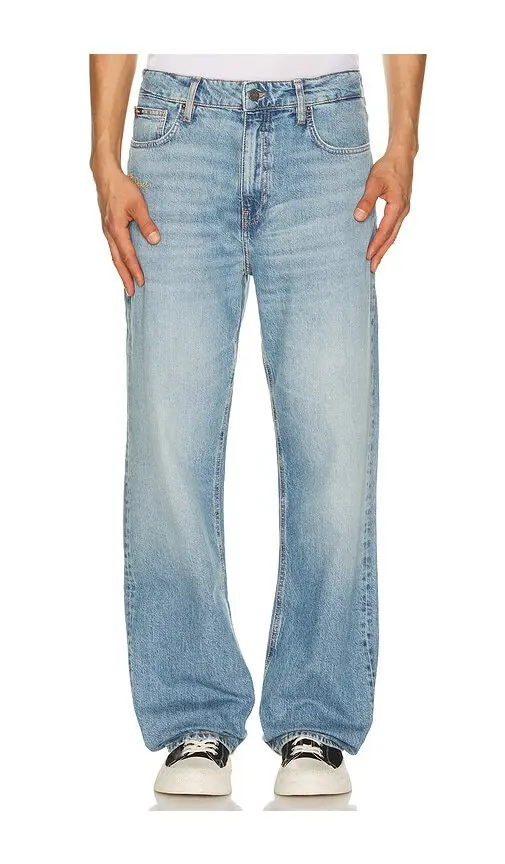 Guess X Rolling Stones G18 Relaxed Jeans In Blue