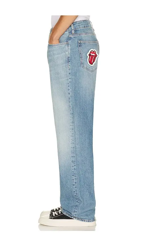 Guess X Rolling Stones G18 Relaxed Jeans In Blue
