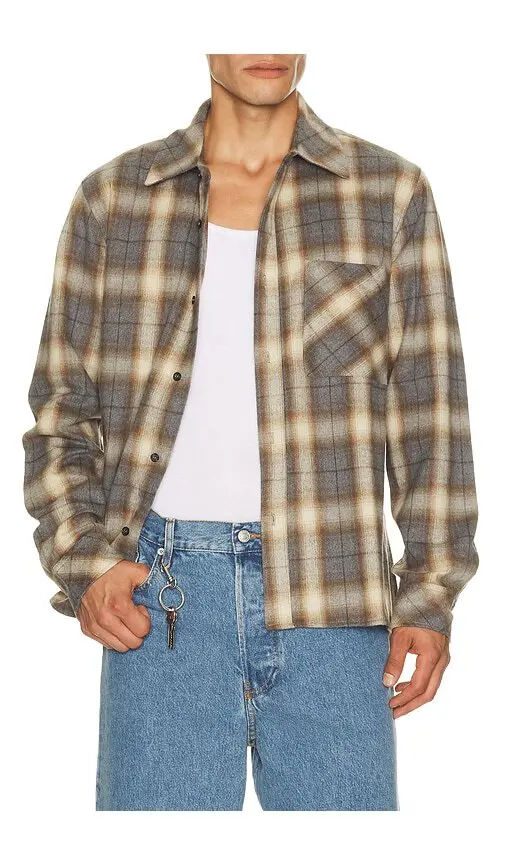 Citizens Of Humanity Cairo Long Sleeve Shirt In Brown