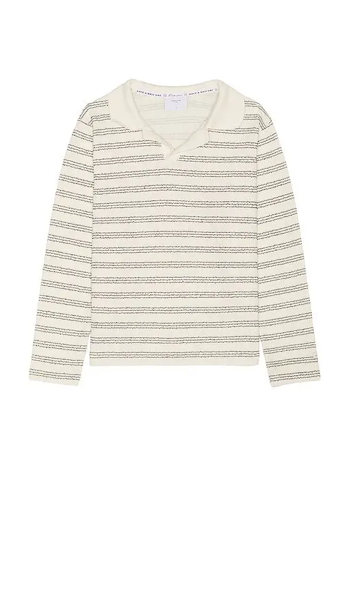 PERCIVAL Laurent Long Sleeve Regular Polo In Cream
