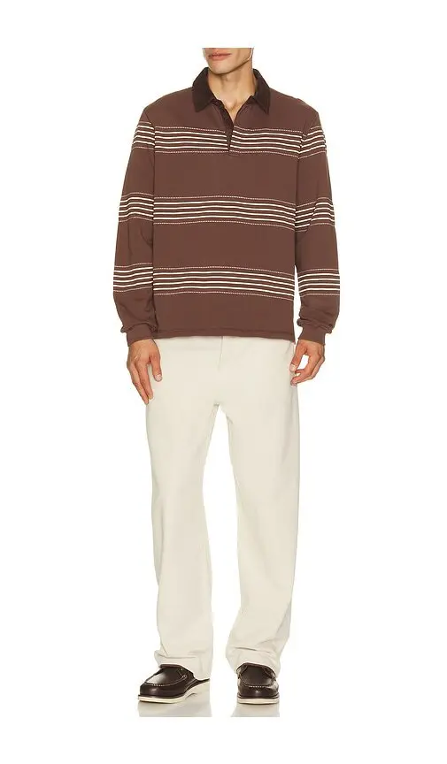 PERCIVAL Editor Rugby Sweatshirt In Brown