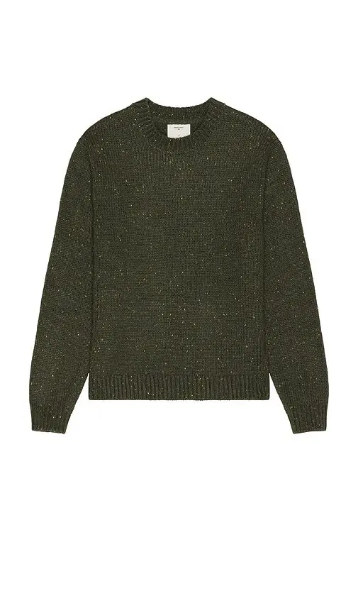 PERCIVAL Rhodes Boxy Knitted Crew In Green