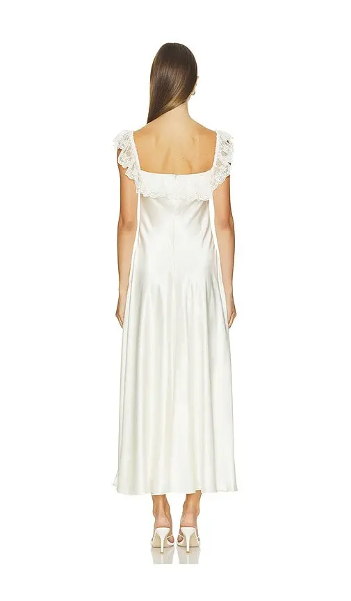 MIRROR PALAIS Sonata Lady Length Dress In Cream