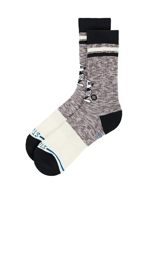 Stance Vintage Mickey Crew Socks In Grey