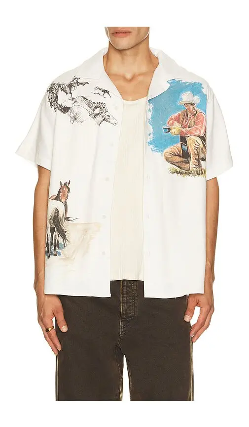 ONE OF THESE DAYS El Capitan Camp Shirt In Cream - Bone