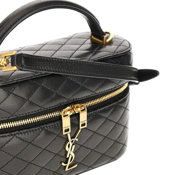 Saint Laurent Leather 'gaby' Mini Bag - Black