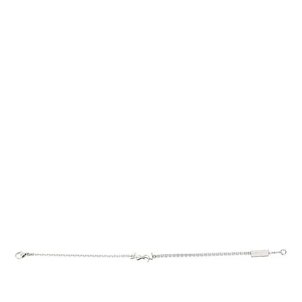 Saint Laurent Caandre' Bracelet With Tra - Silver