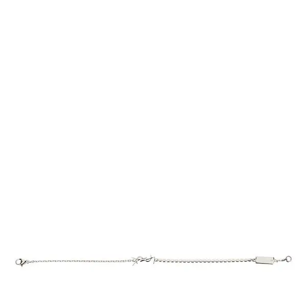 Saint Laurent Caandre' Bracelet With Tra - Silver