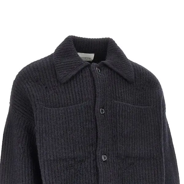 LANEUS Giacca In Maglia Con Effetto Distressed