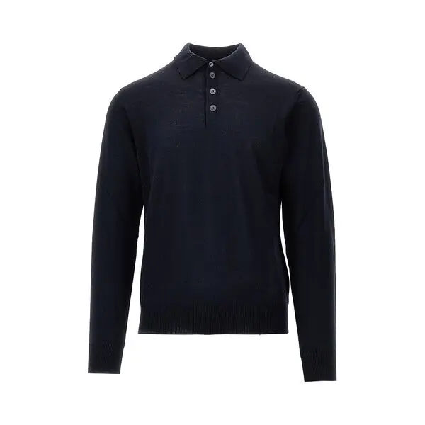 Emporio Armani Fine Knit Polo Weater