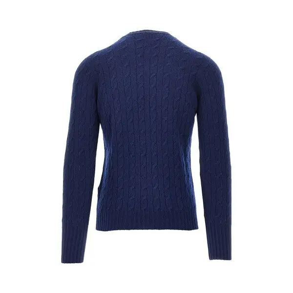 DRUMOHR Pullover In Cachemire A Trecce - Blue