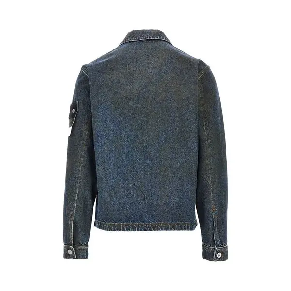 Stone Island Overhirt In Laer Pigt Indigo Denim